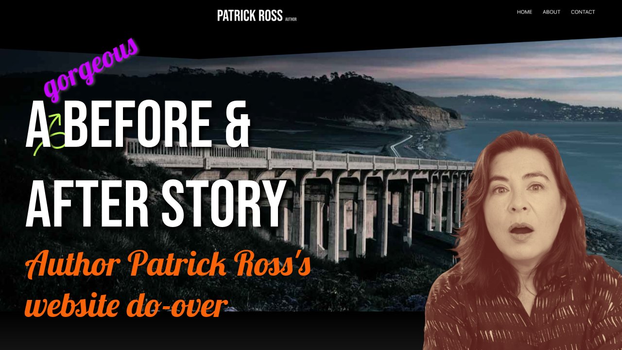 The Before & After of author Patrick Ross's website